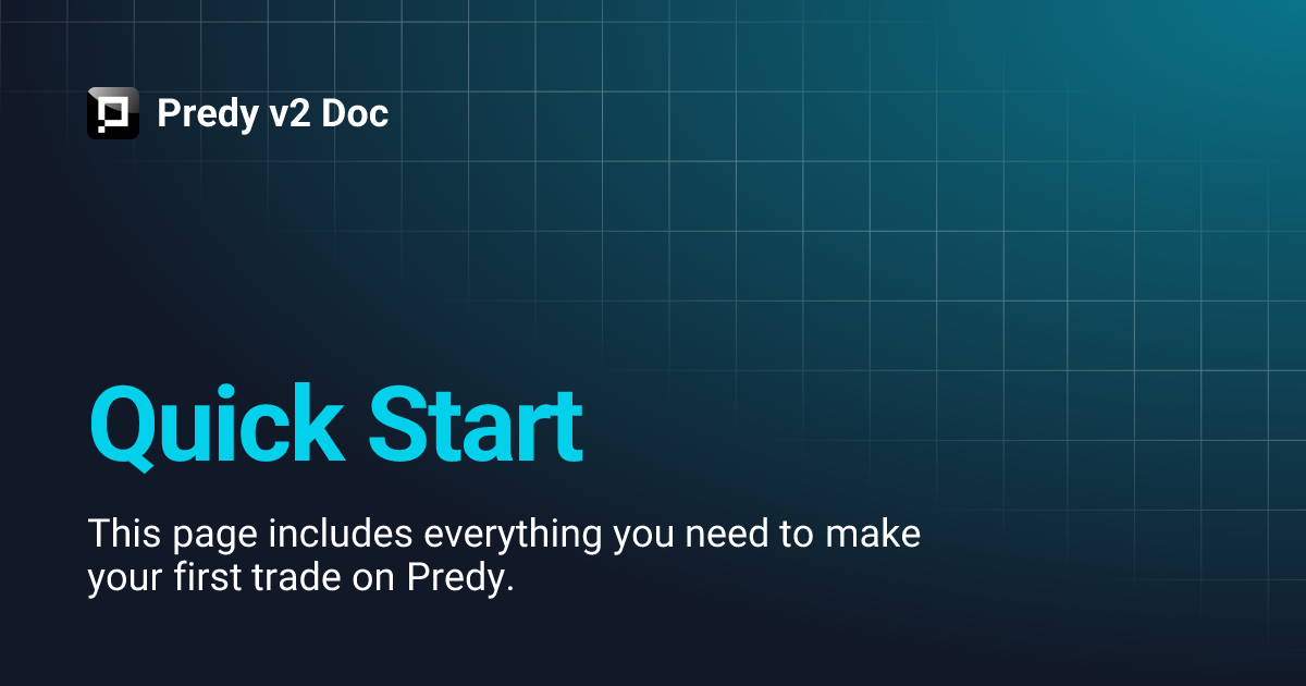 Quick Start | Predy v2 Doc