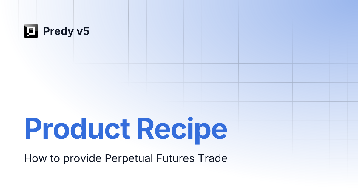 Product Recipe | Predy v5