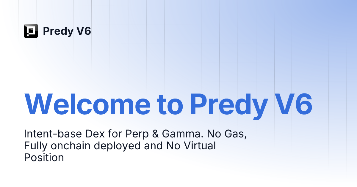 Welcome to Predy V6 | Predy V6